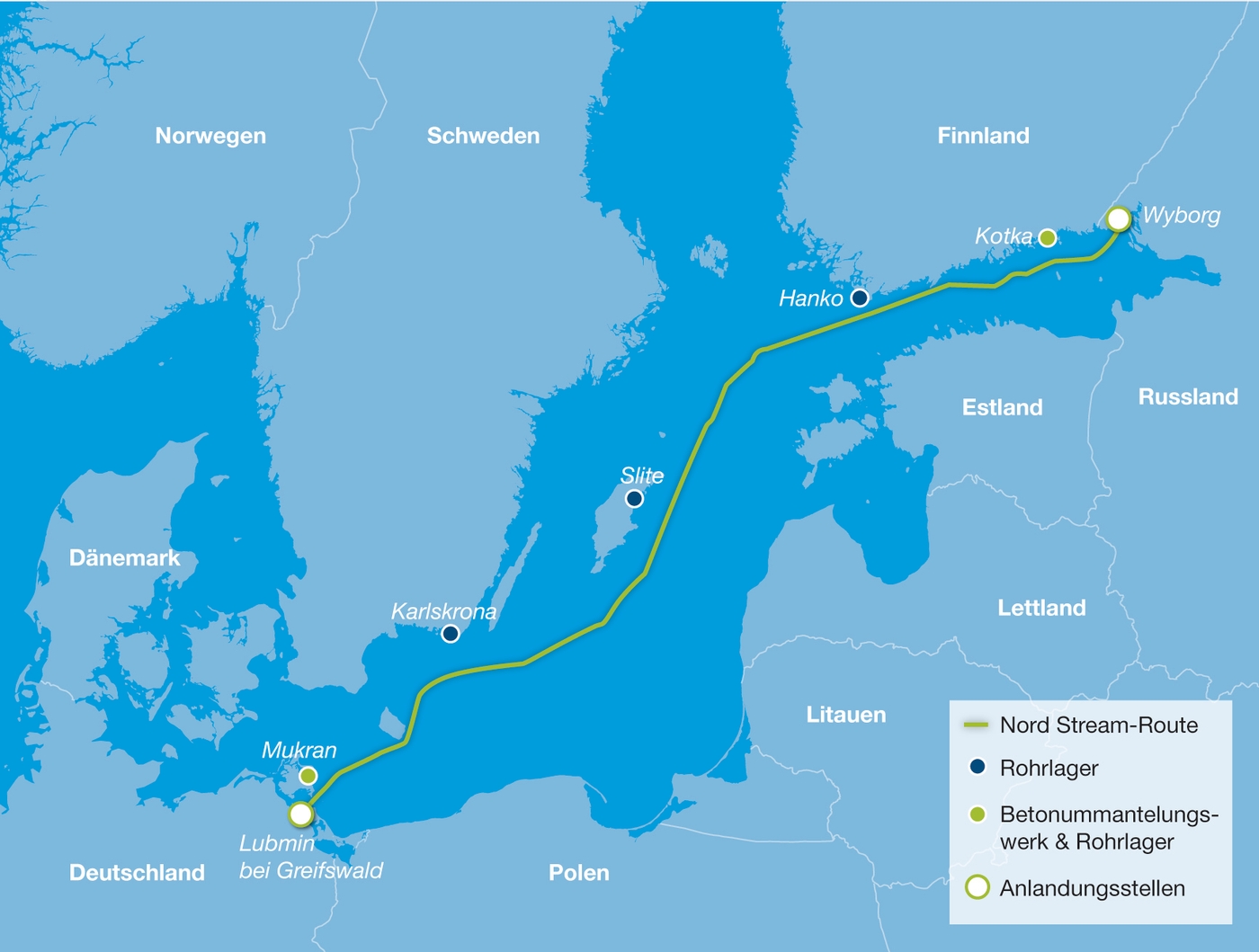 "Nord Stream Route Optimization (with legend)" - Bilder - Nord Stream AG